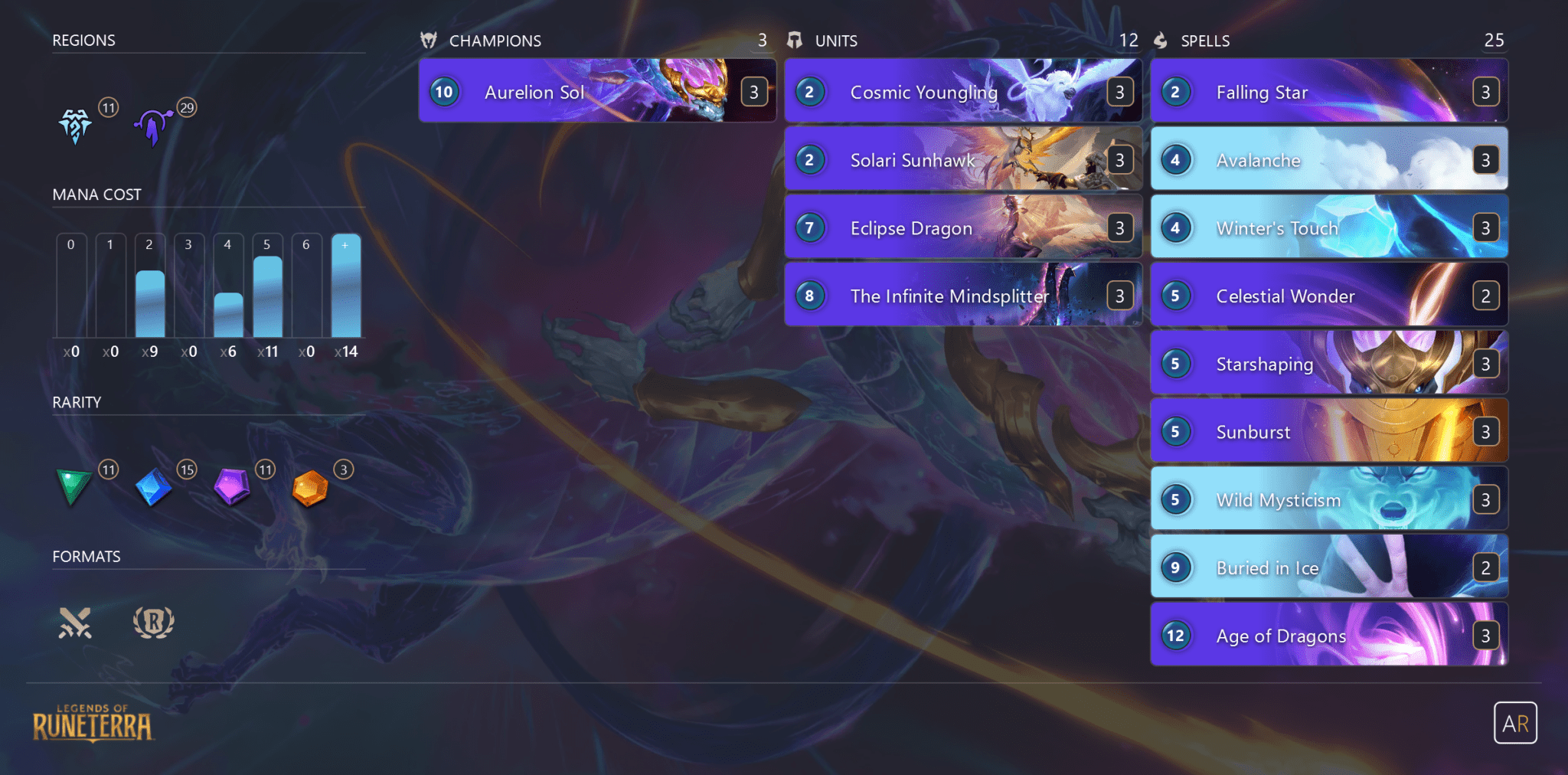 Aurelion Sol - Age of Dragons Ramp - LoR Standard Deck | FTPBUST